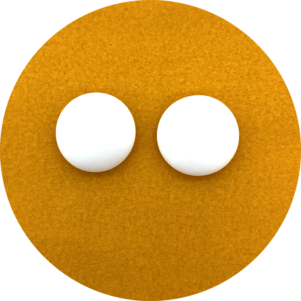 50mm Blank Round Flat Puppet Eyes | Puppet Pelts