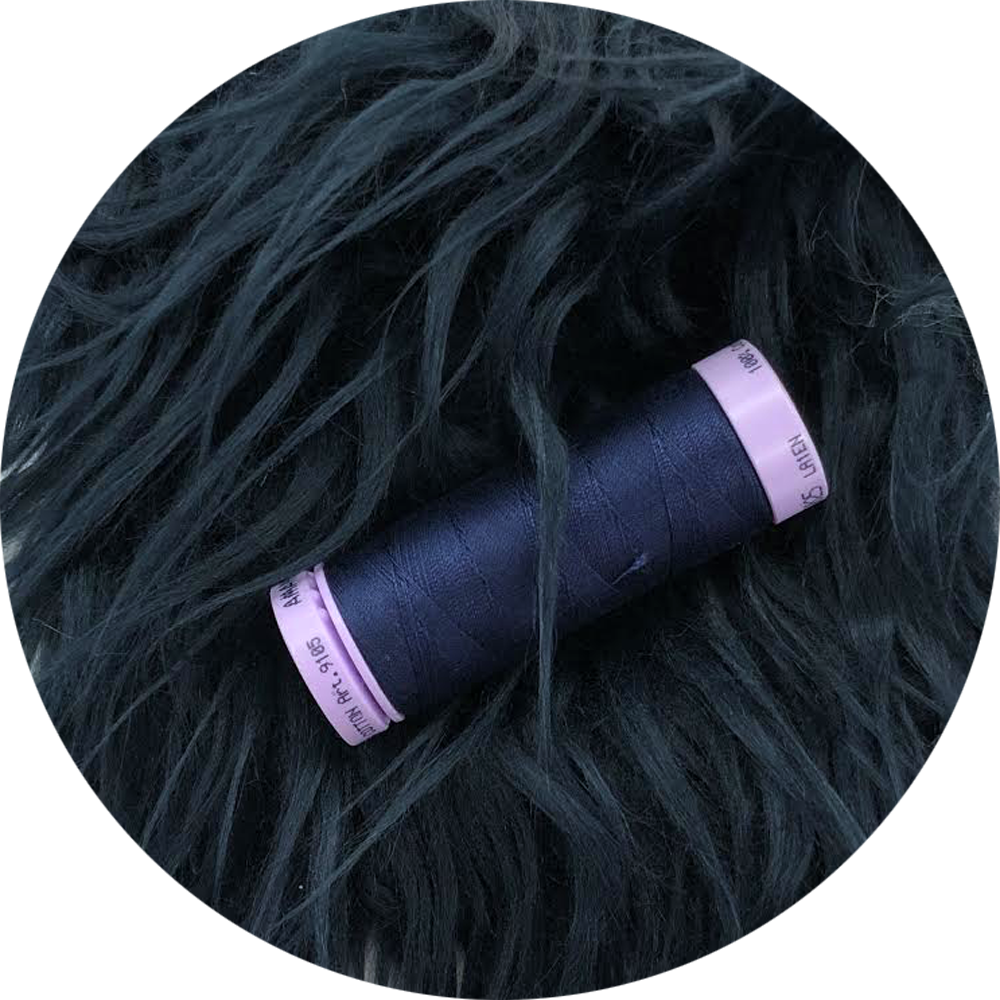 Navy Cotton Thread | Puppet Pelts