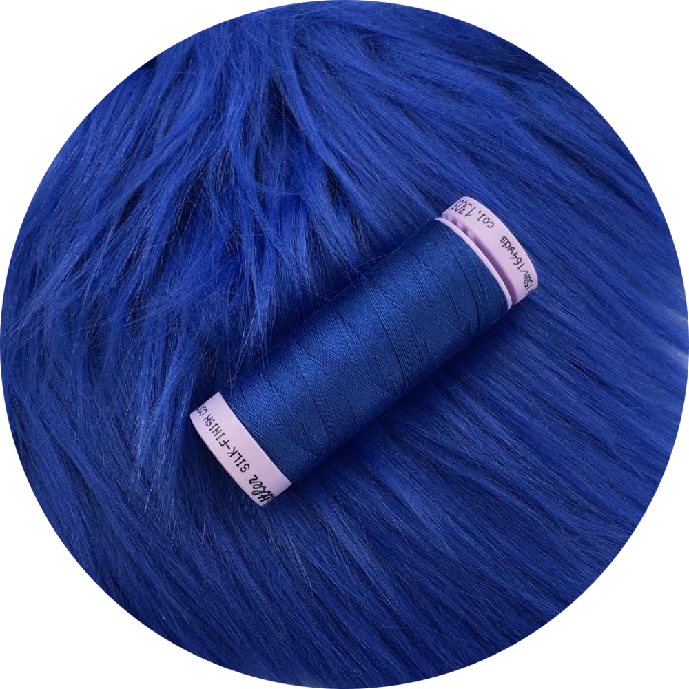 Super Blue Cotton Thread | Puppet Pelts